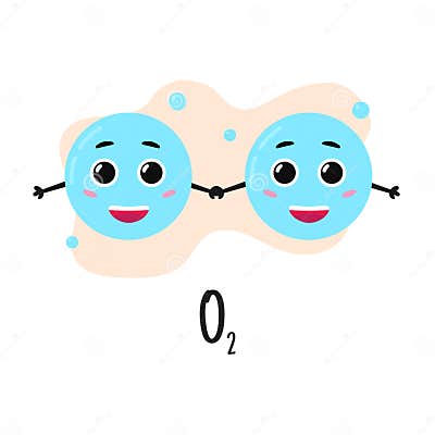 Structure of Oxygen Molecule Stock Vector - Illustration of oxygen ...