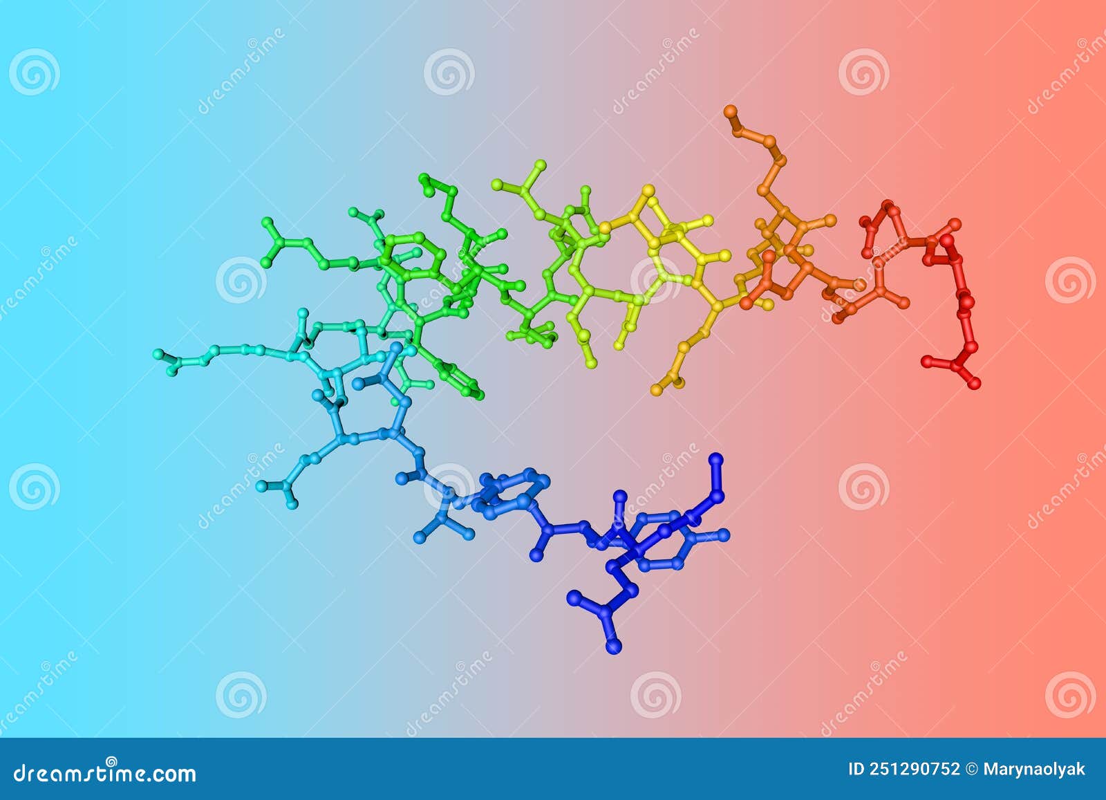 Structure Of P53 Tumor Suppressor. Molecular Model On Colorful ... Structure Of P53 Tumor Suppressor. Molecular Model On Colorful ...