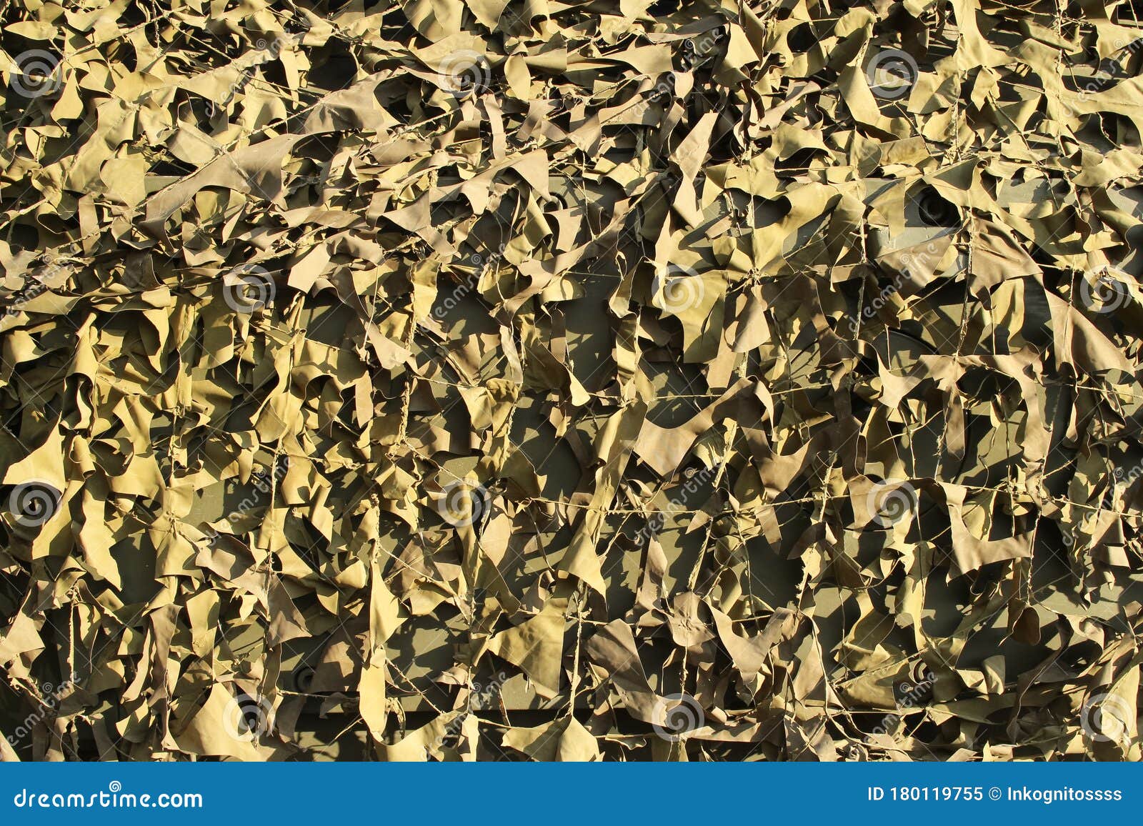 Structure and Pattern of Camouflage Mesh on a Sunny Day Stock Image ...