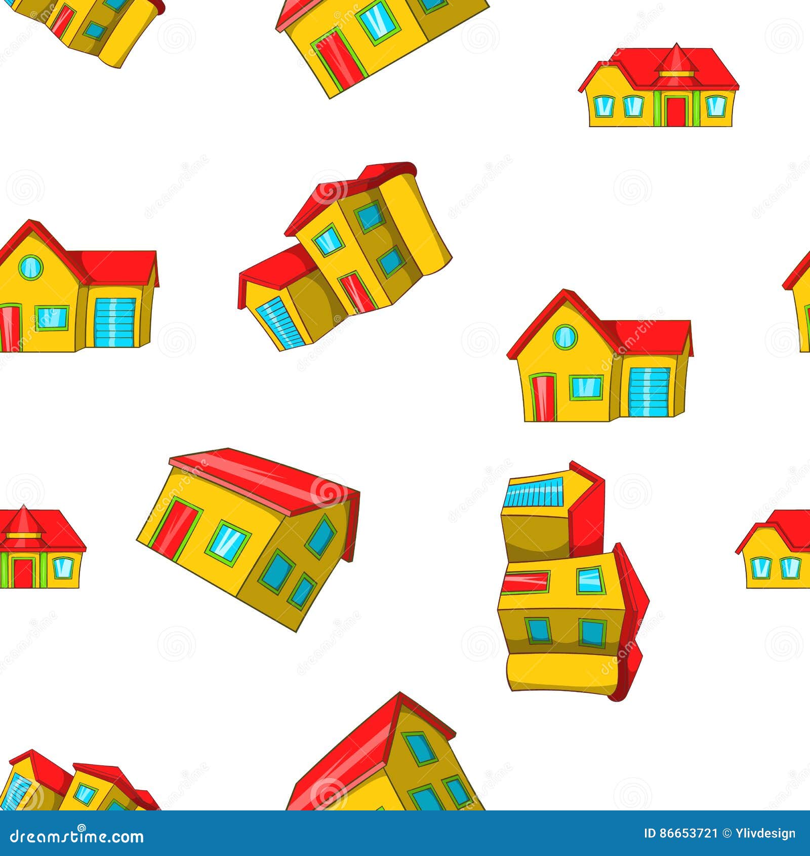 Structure Pattern, Cartoon Style Stock Vector - Illustration of ...