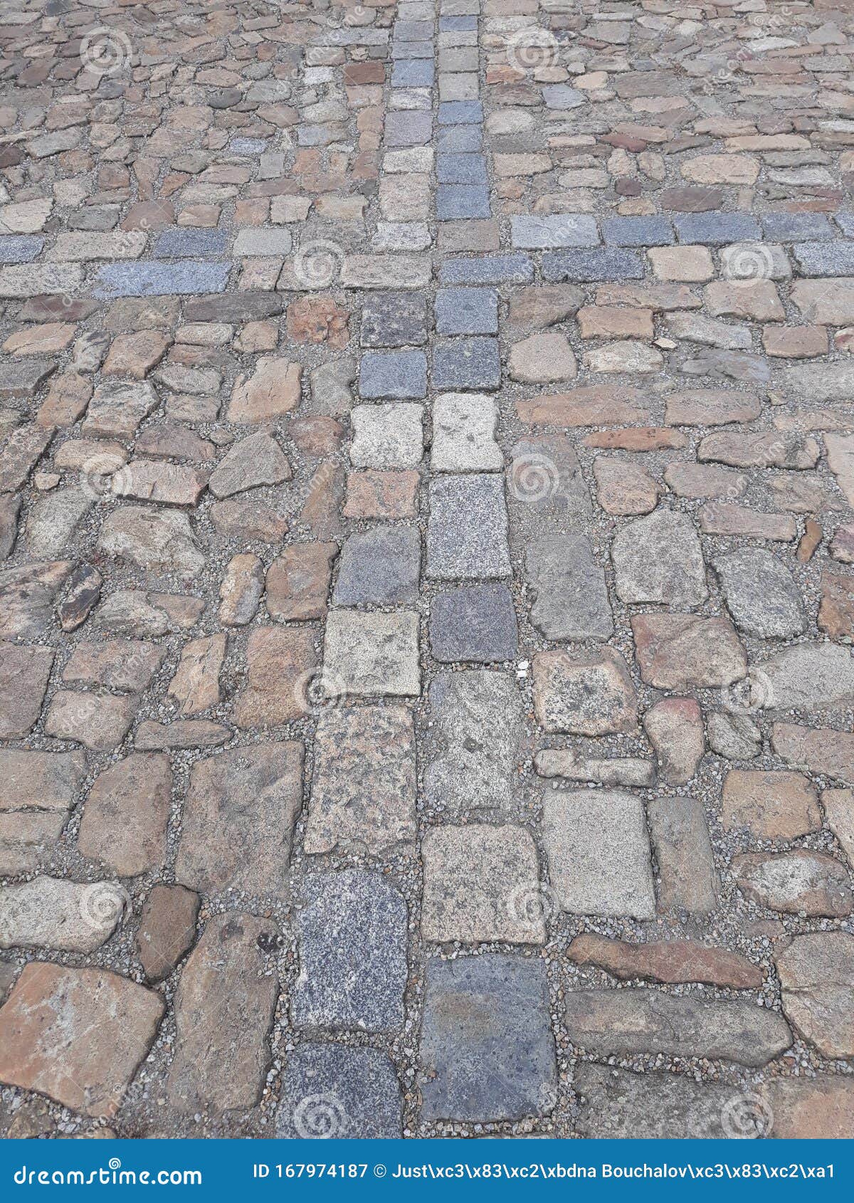 Structure Pavement Stones Cross Europe Town Stock Image - Image of town ...