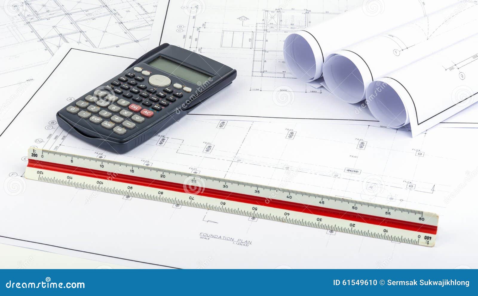 Structure Plan, Engineering Calculations Stock Photo - Image of design ...
