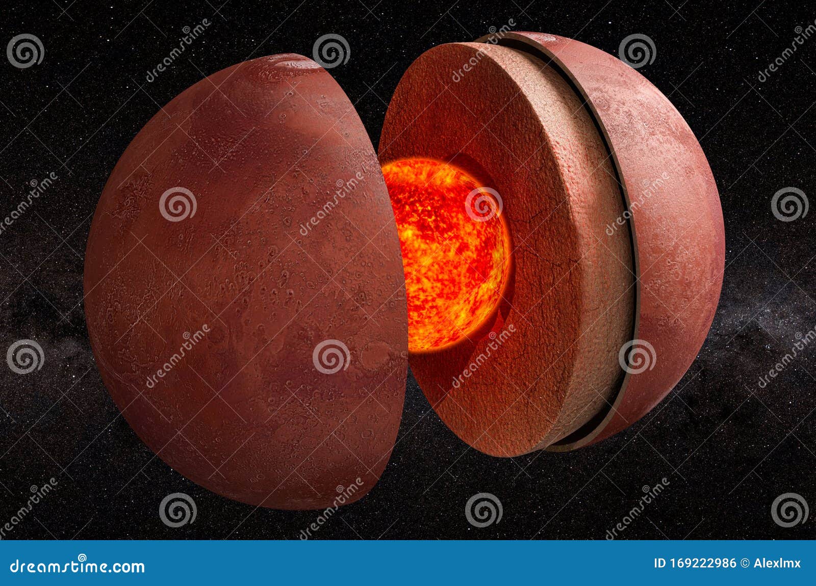 Mars Structure With Captions Royalty-Free Stock Photo | CartoonDealer ...