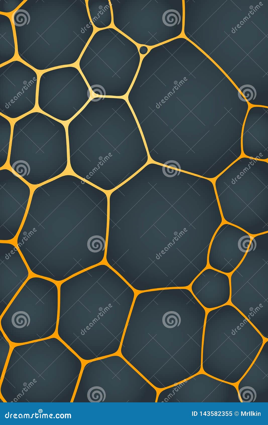 Abstract Background of Geometric Cells of Natural Form. Stock Vector ...