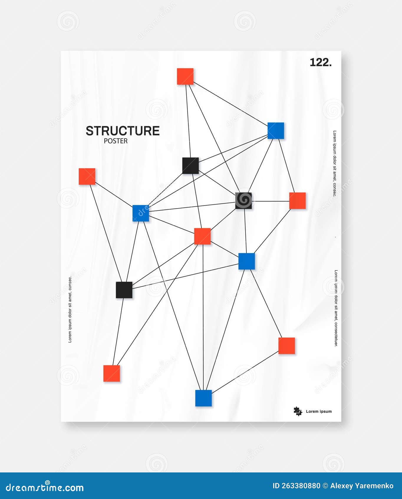 Structure poster concept stock illustration. Illustration of template ...