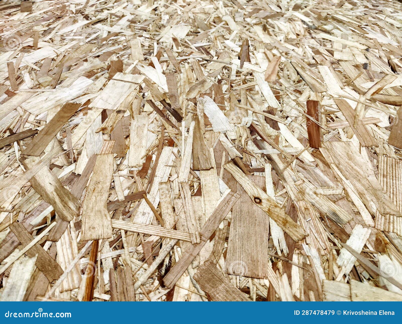 The Structure of the Pressed Wood Chipboard. Board and Sawdust ...