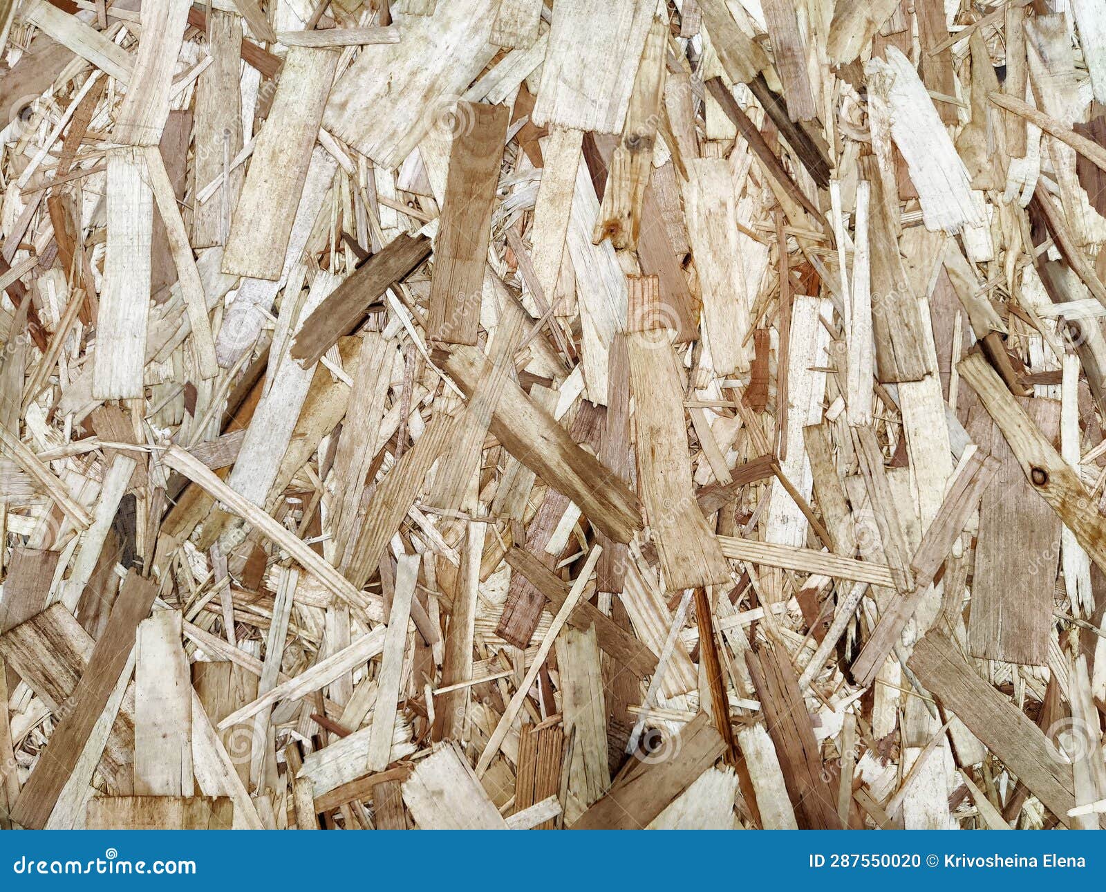 The Structure of the Pressed Wood Chipboard. Board and Sawdust ...