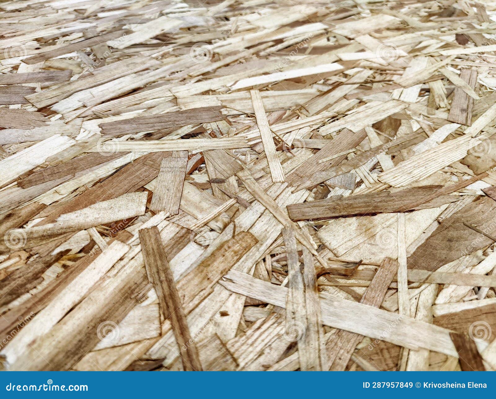The Structure of the Pressed Wood Chipboard. Board and Sawdust ...