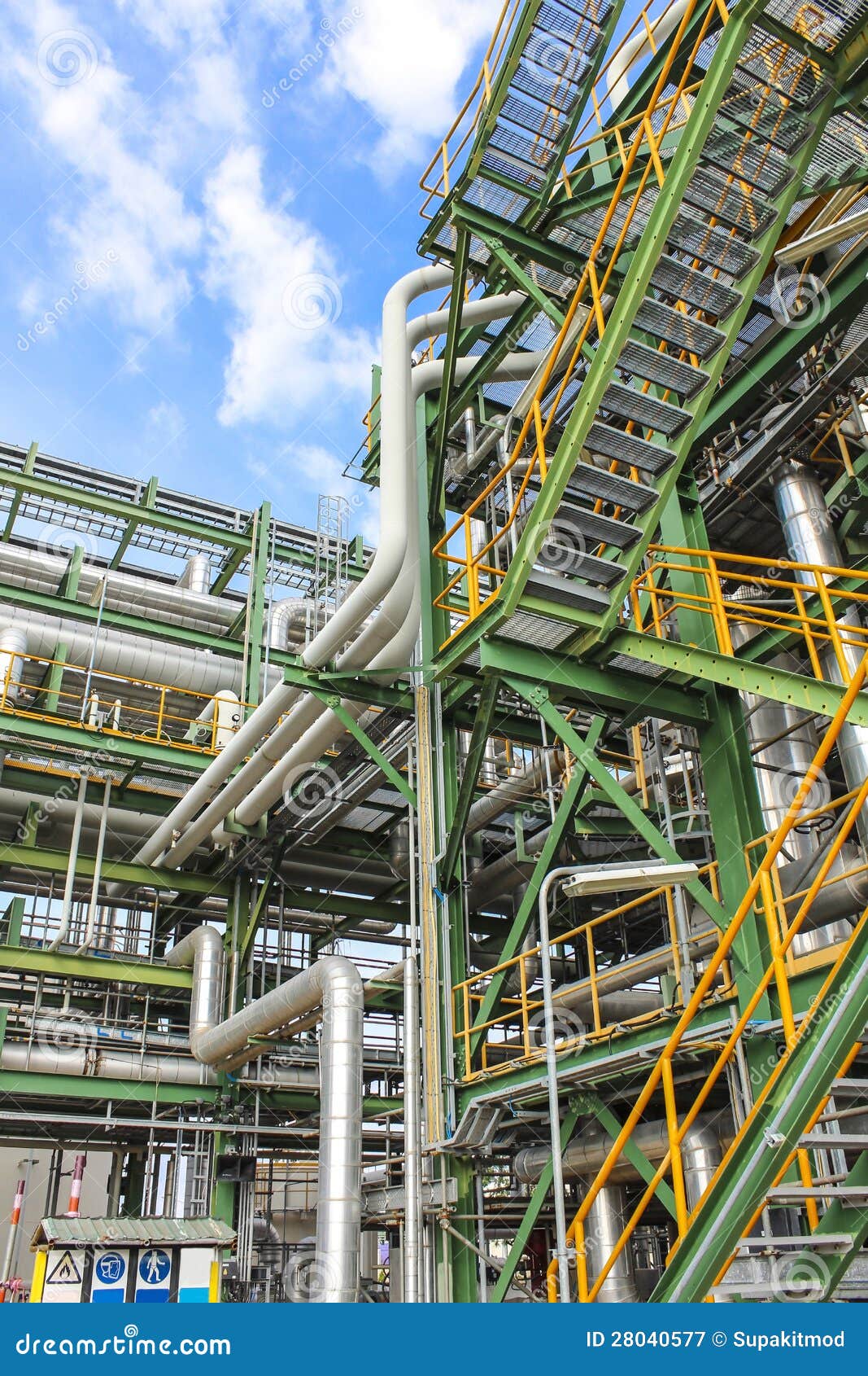 Structure of process plant stock image. Image of petrochemical - 28040577