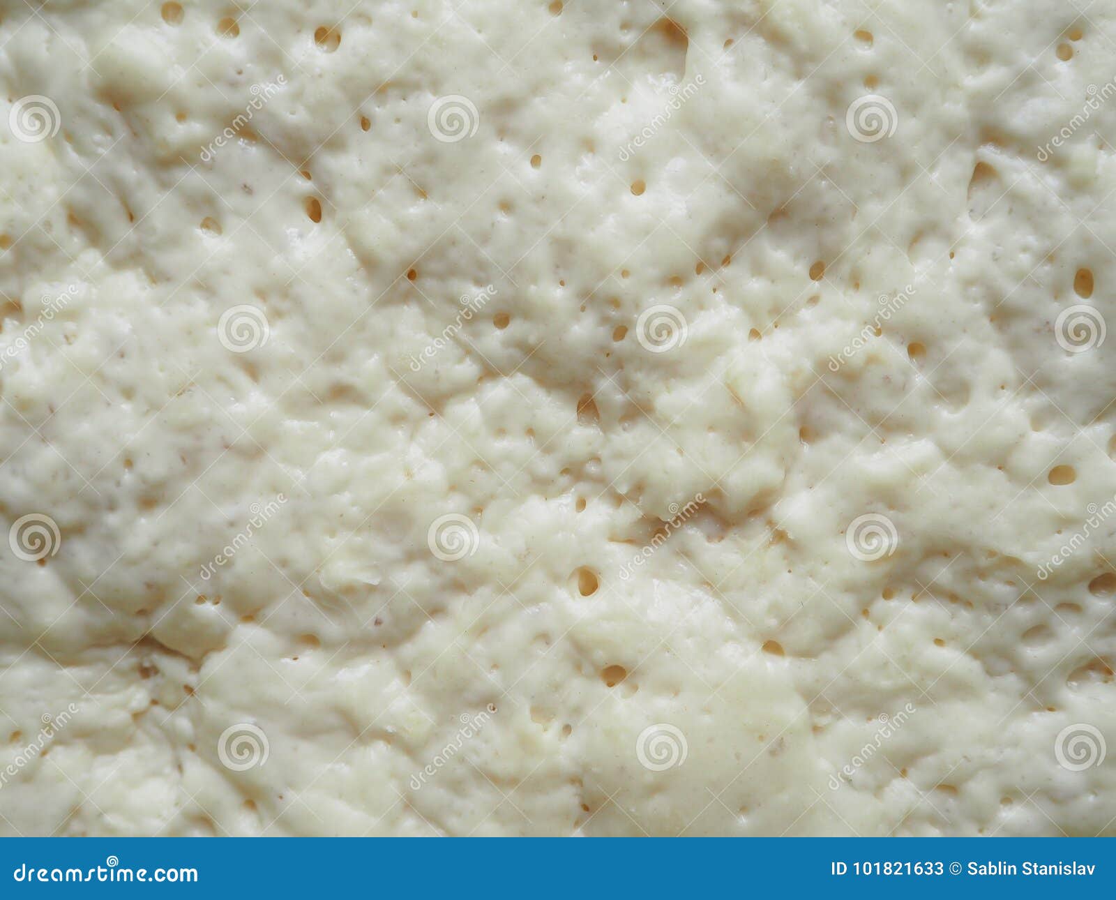 The Structure of the Raw Dough. Abstract White Background. Stock Image ...