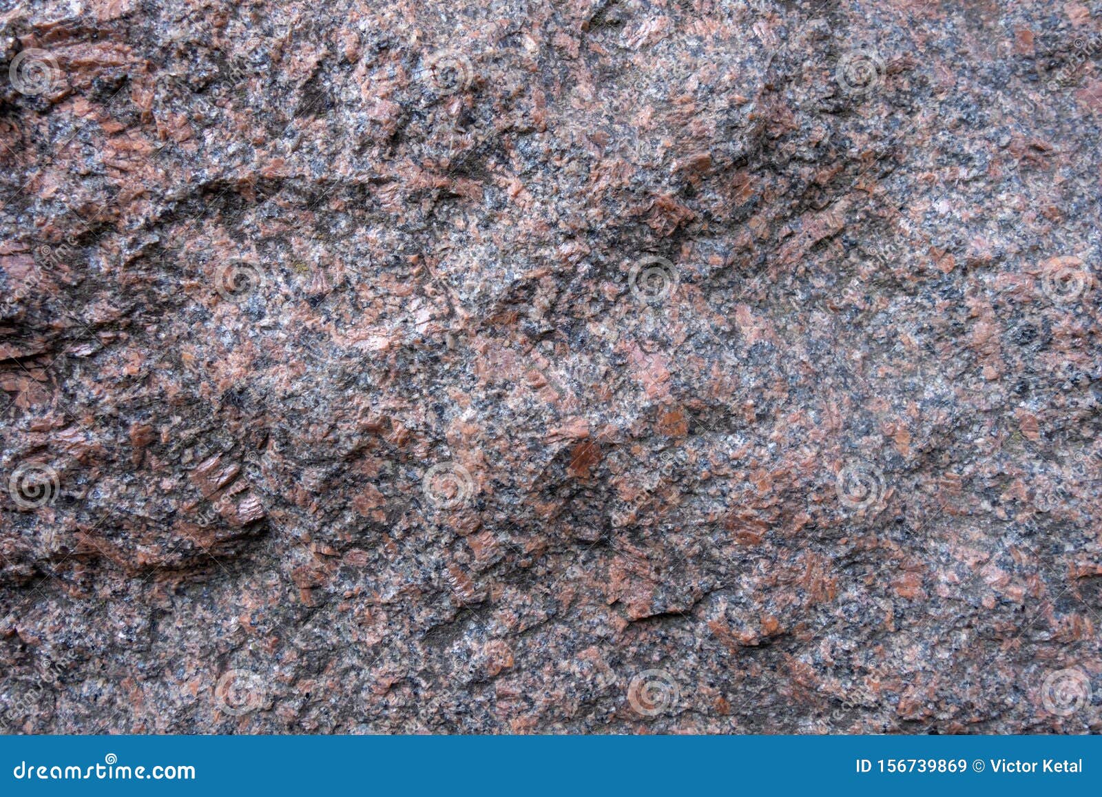 The Structure of Red and Black Granite. the Texture of Natural Stone ...