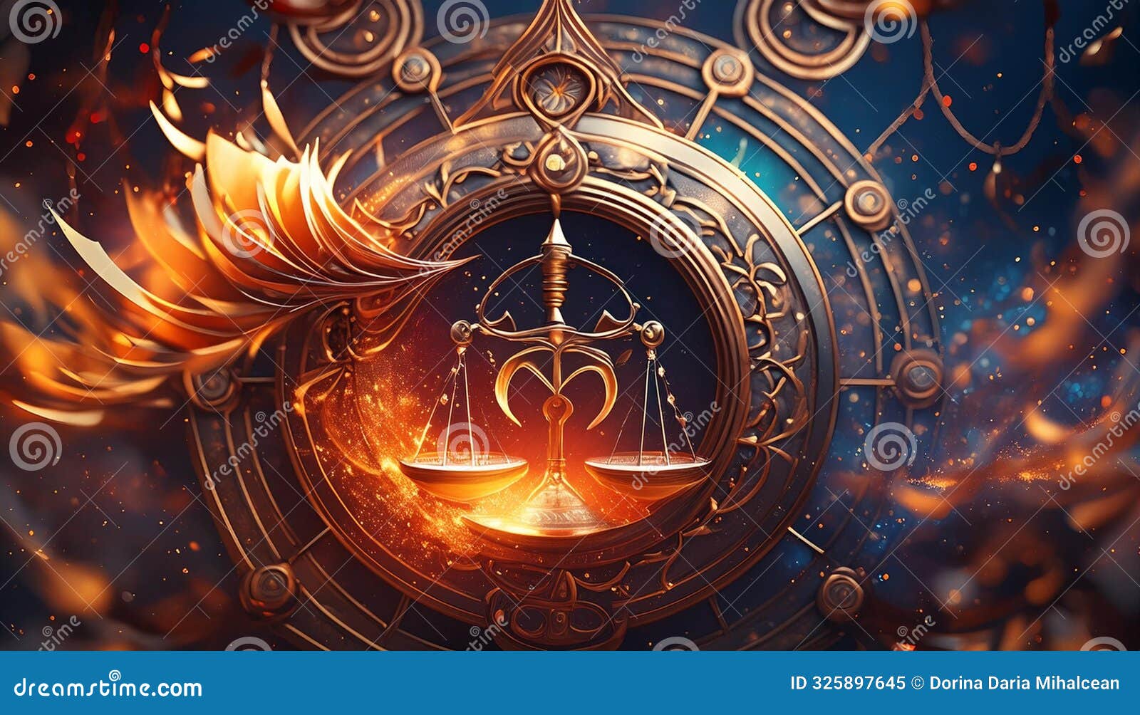 The Libra zodiac symbol stock illustration. Illustration of thelivra ...