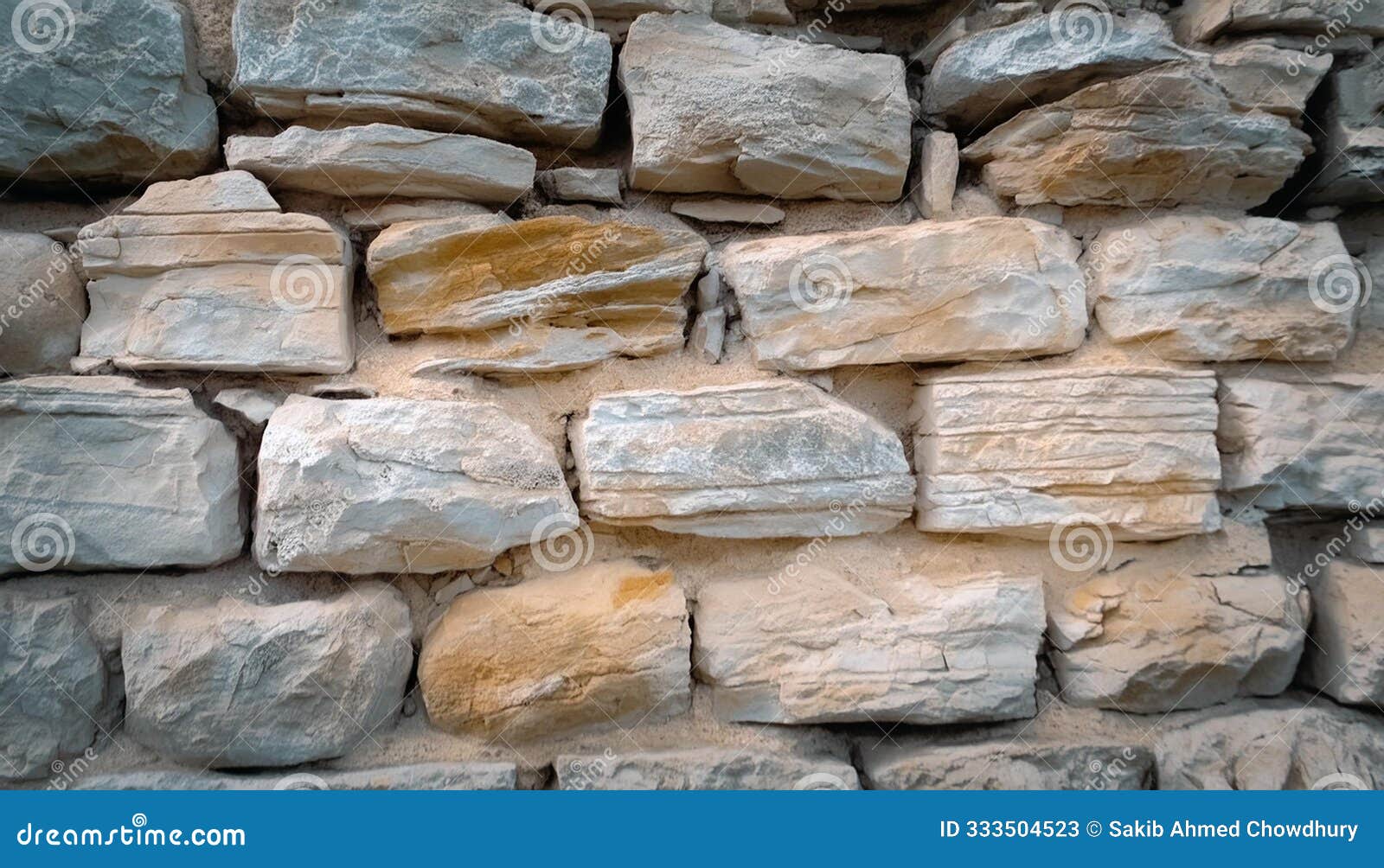 The Close Up View of an Ancient Stone Wall Background Illustration ...