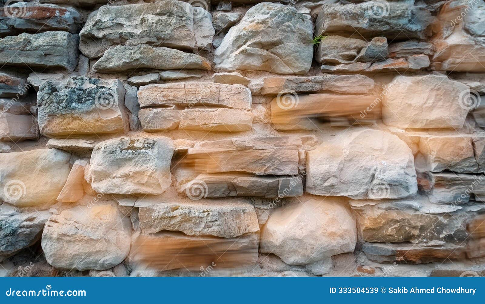 The Close Up View of an Ancient Stone Wall Background Illustration ...