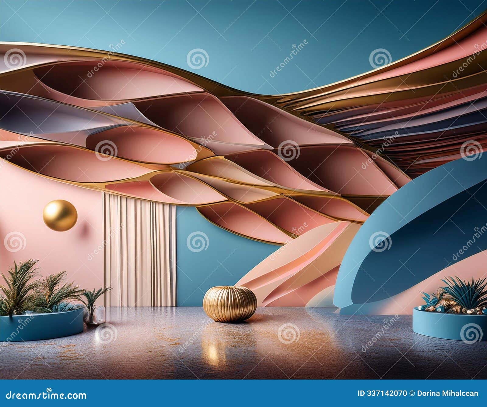 Identity in Orbit: a Postmodern Space Tableau Stock Illustration ...
