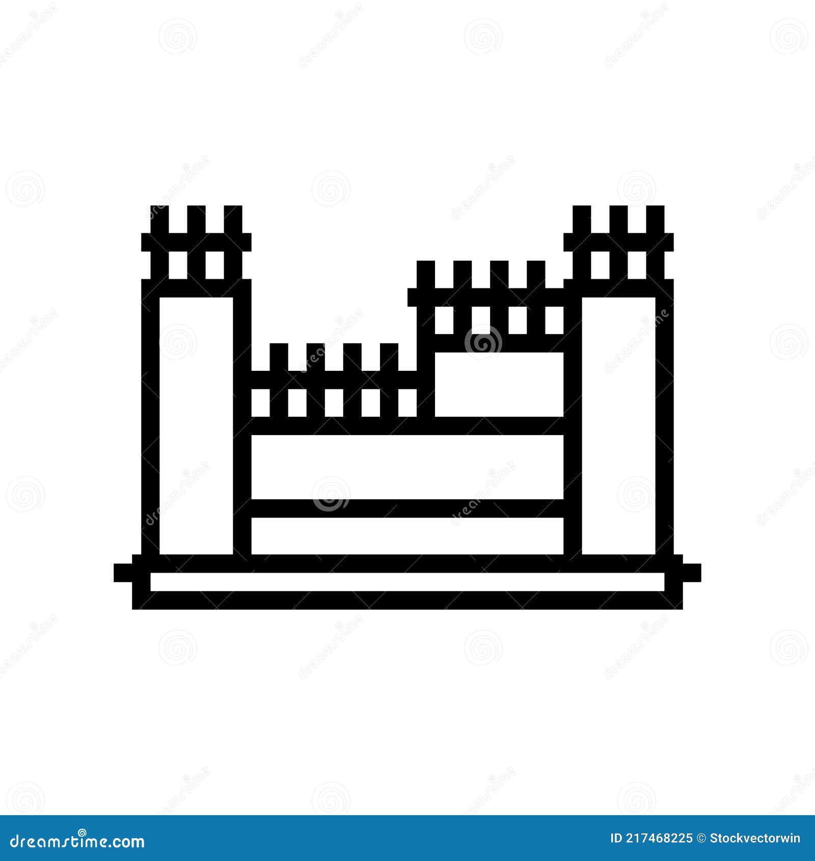 Structure With Reinforcement Concrete Icon Doodle Illustration Cartoon ...