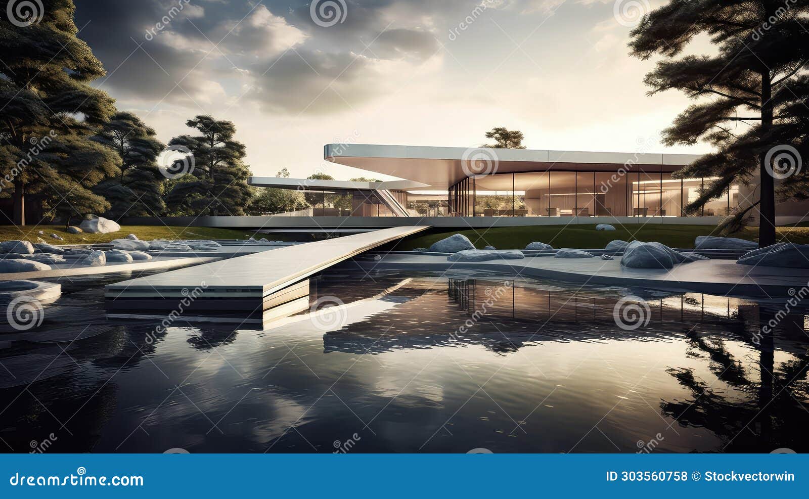 Structure Render Architecture Background Stock Illustration ...