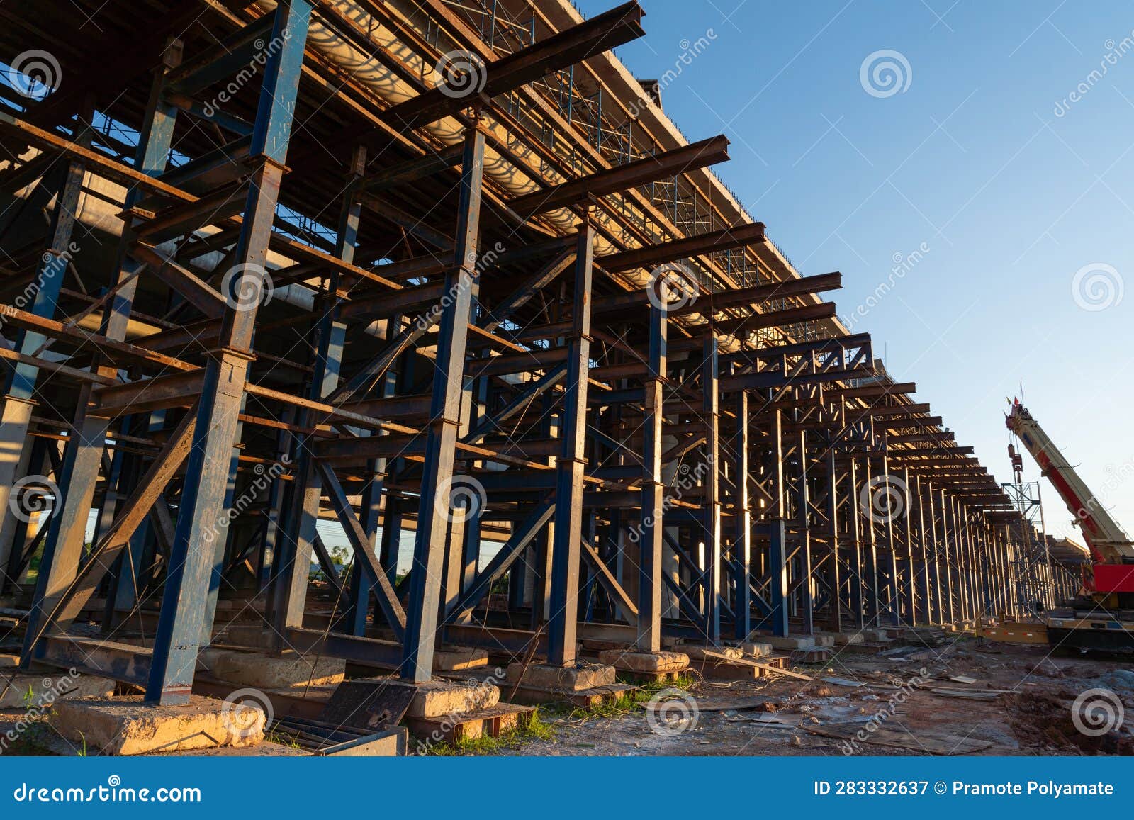 Structure Road Construction of Expressway Under Construction Stock ...
