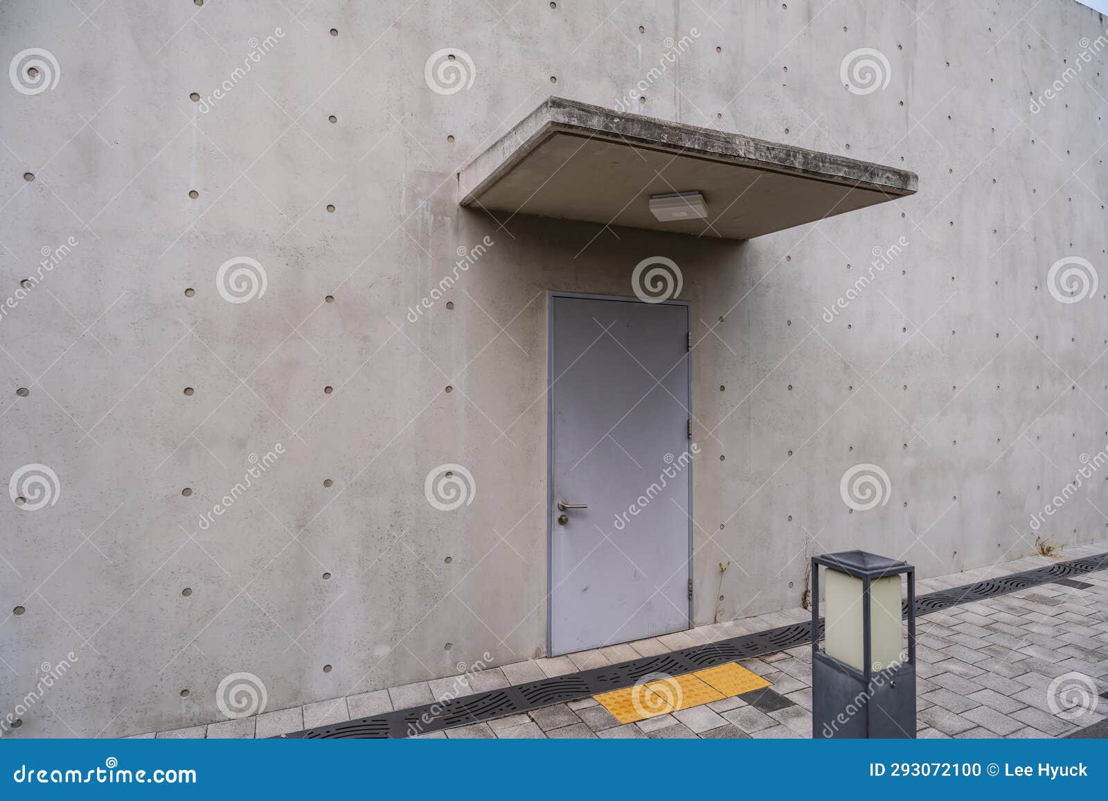 The Structure of the Rooftop Door Seen from the Outside Stock Photo ...