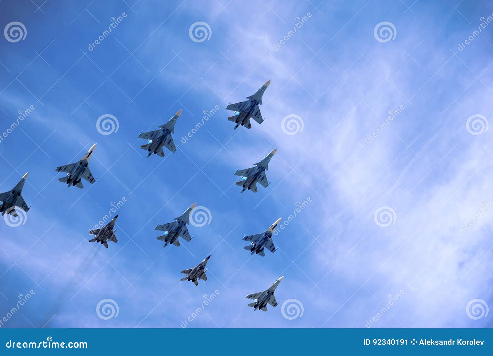 The Structure of Russian Military Aircraft in the Sky Editorial Photo ...