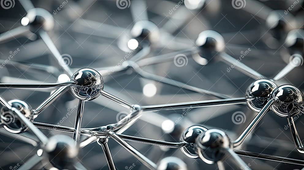 Structure silver molecule stock illustration. Illustration of structure ...
