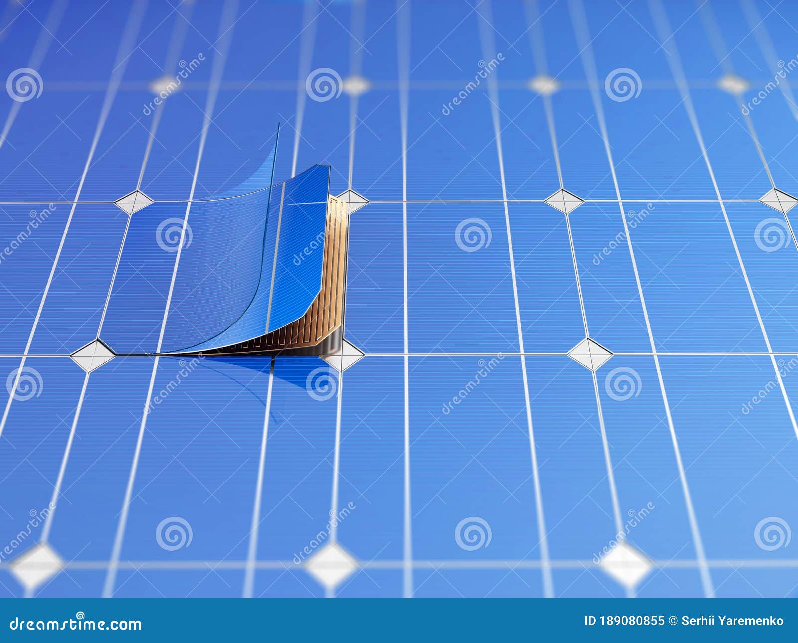 Structure of the Solar Panel Stock Illustration - Illustration of ...