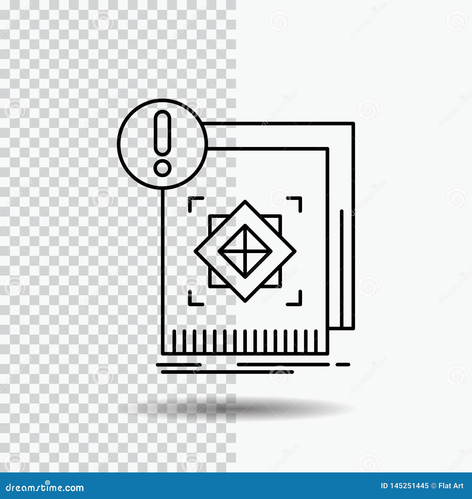 Structure, Standard, Infrastructure, Information, Alert Line Icon on ...