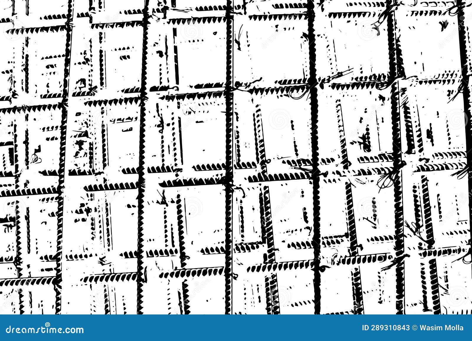 Structure Steel Bars Grunge Effects Texture Background Stock Vector ...