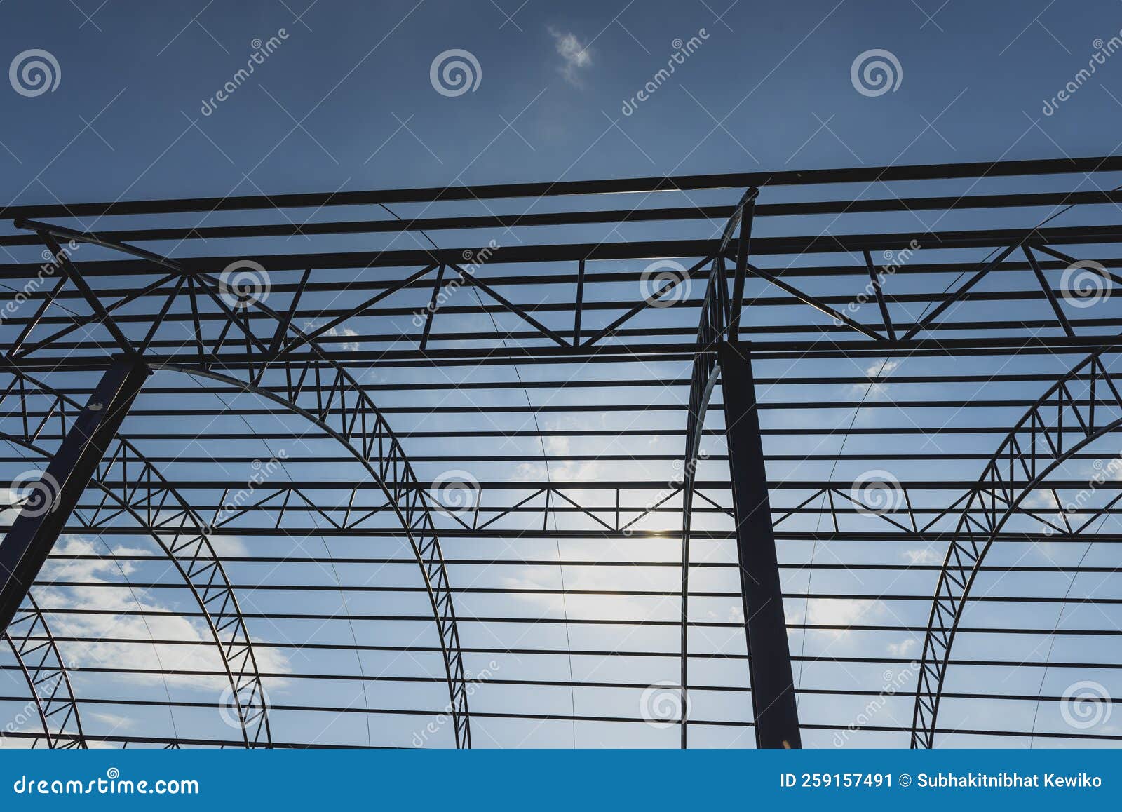 Structure of Steel for Building Construction on Sky Background,Strength ...