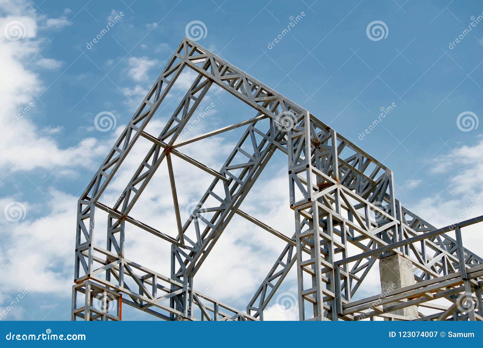 Structure Of Steel Roof. Royalty-Free Stock Photography | CartoonDealer ...