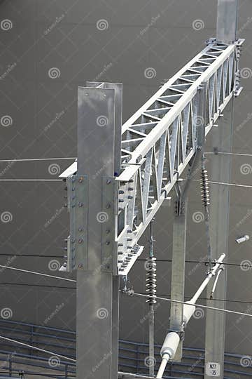 Structure of Steel Frame for Power Transmission, Electrical System on ...