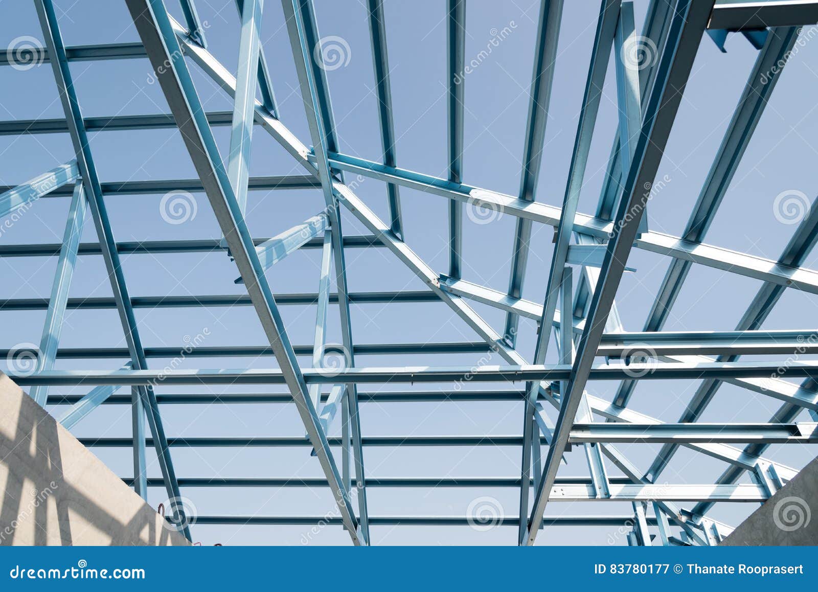 Structure Of Steel Roof. Royalty-Free Stock Photography | CartoonDealer ...