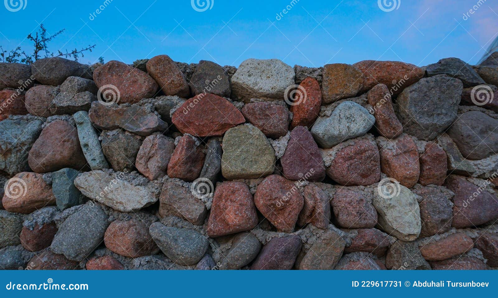 The Structure of the Stone Wall Stock Image - Image of solid, rock ...