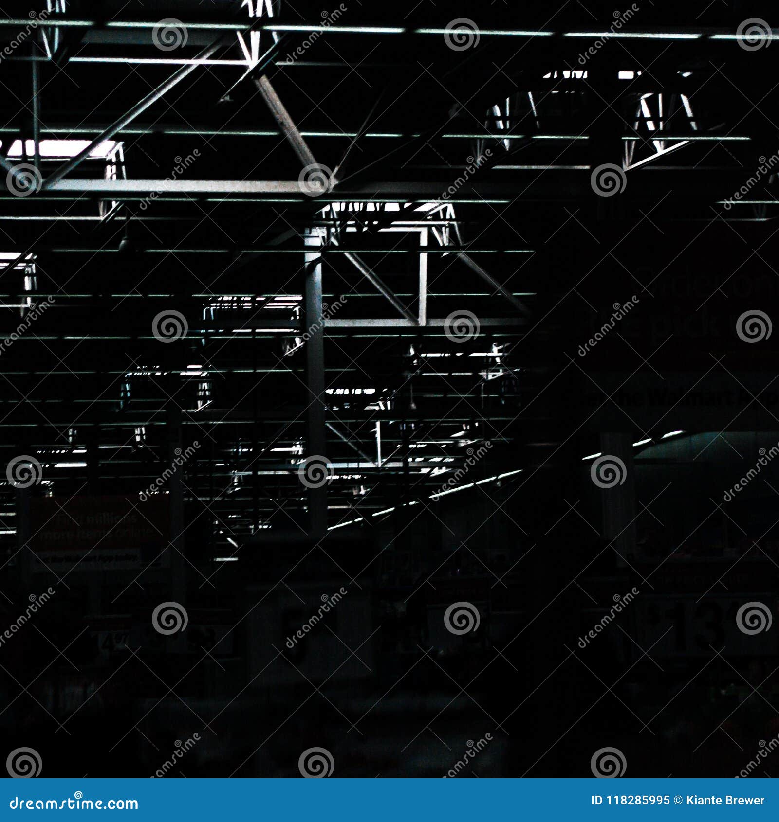 View of Warehouse Store Ceiling Stock Image - Image of site, safety ...