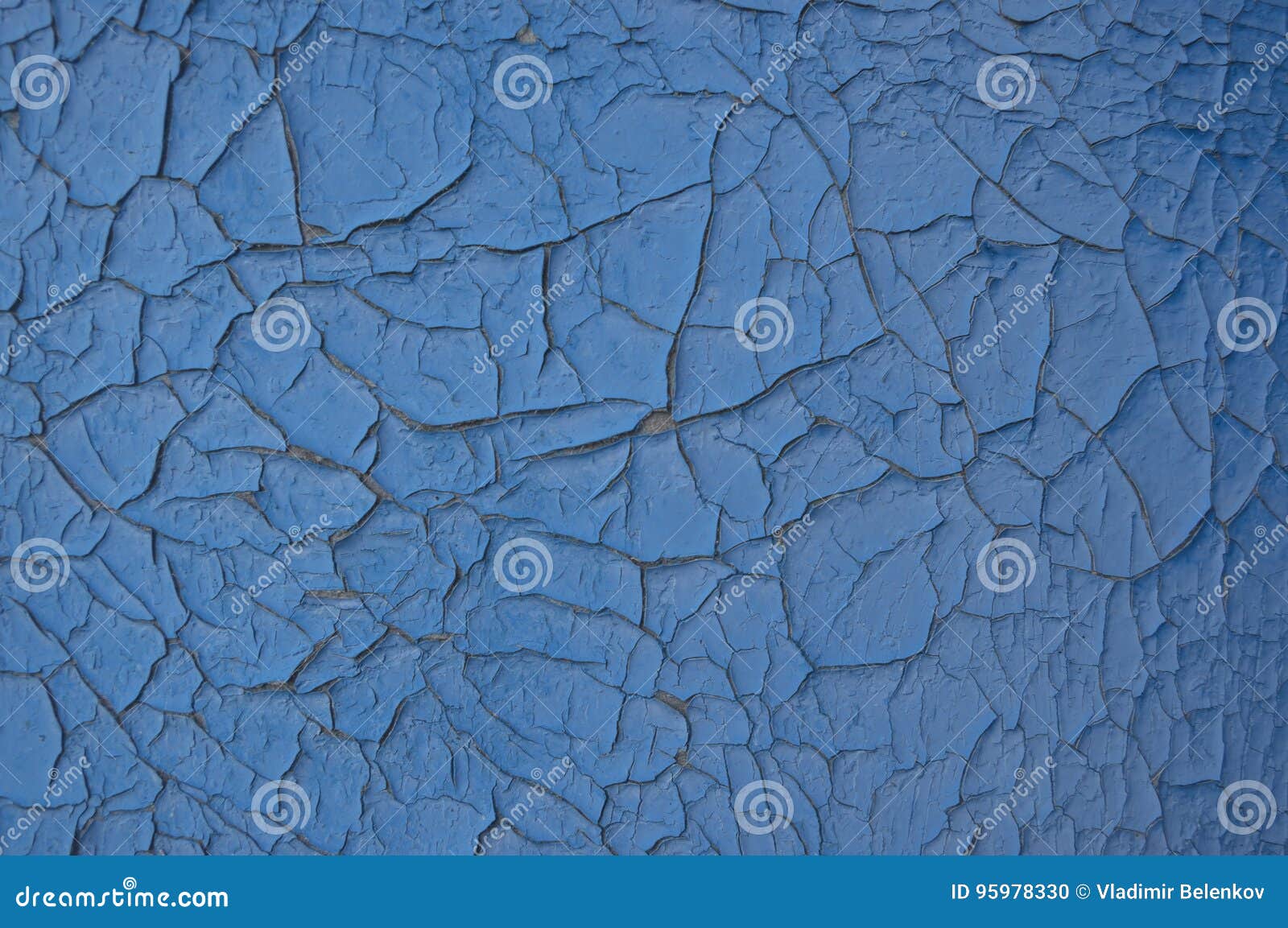Structure a Surface of Blue Colour with Paint Cracks Stock Photo ...