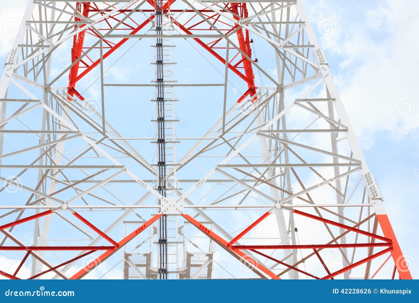 Structure of Telecommunication Tower Stock Photo - Image of antenna ...