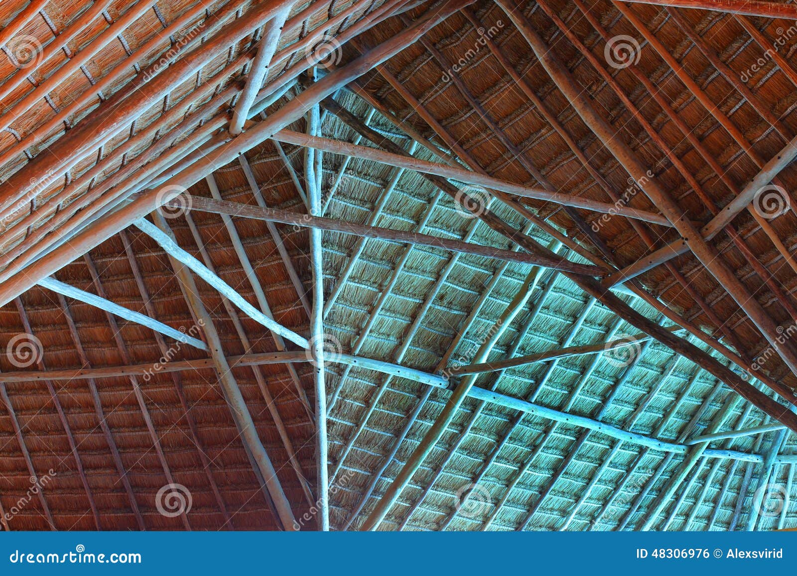 Structure of thatch roof stock photo. Image of dried - 48306976