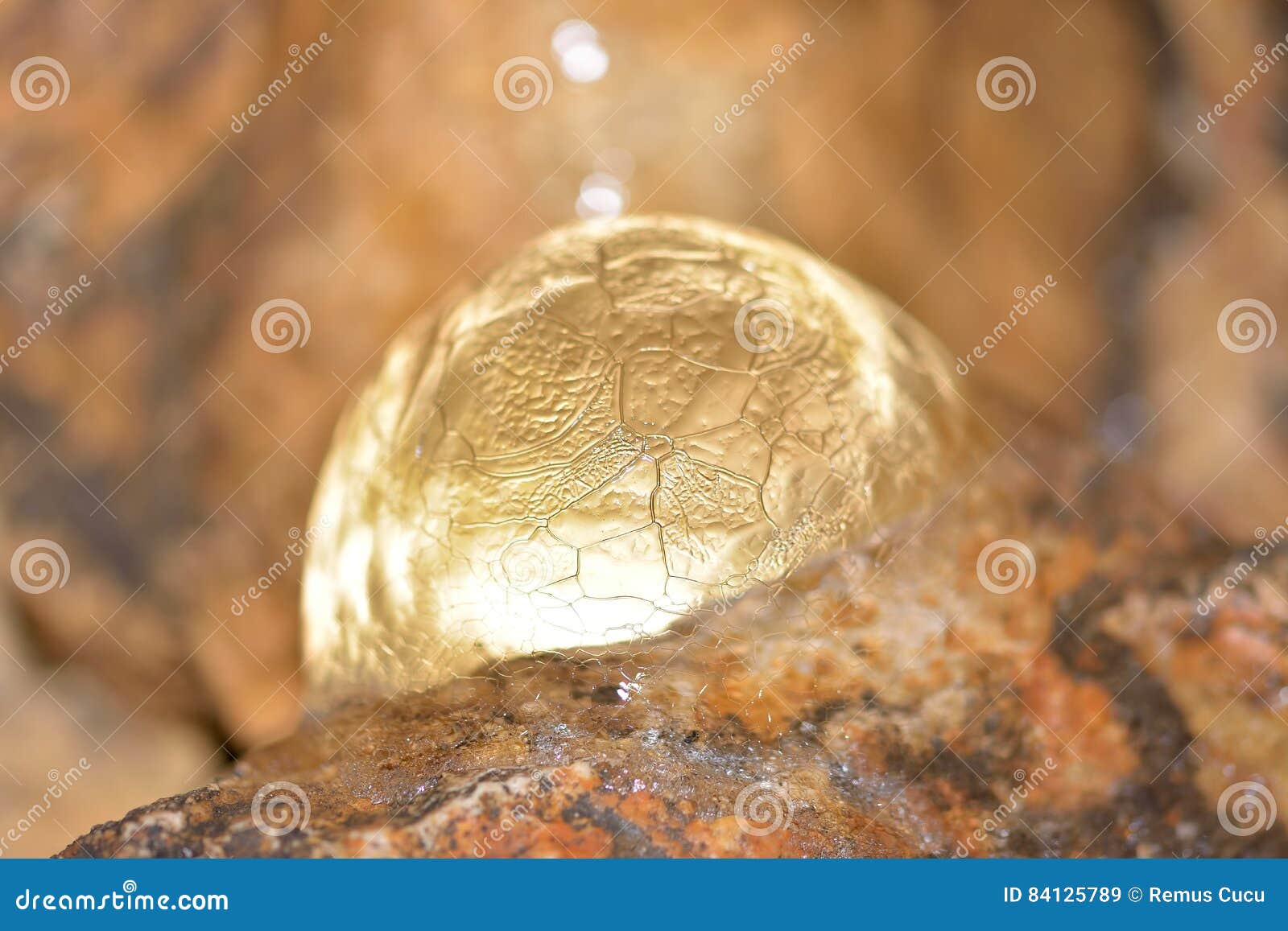 Structure of a Thawing Ice Stalagmite. Stock Image - Image of ...