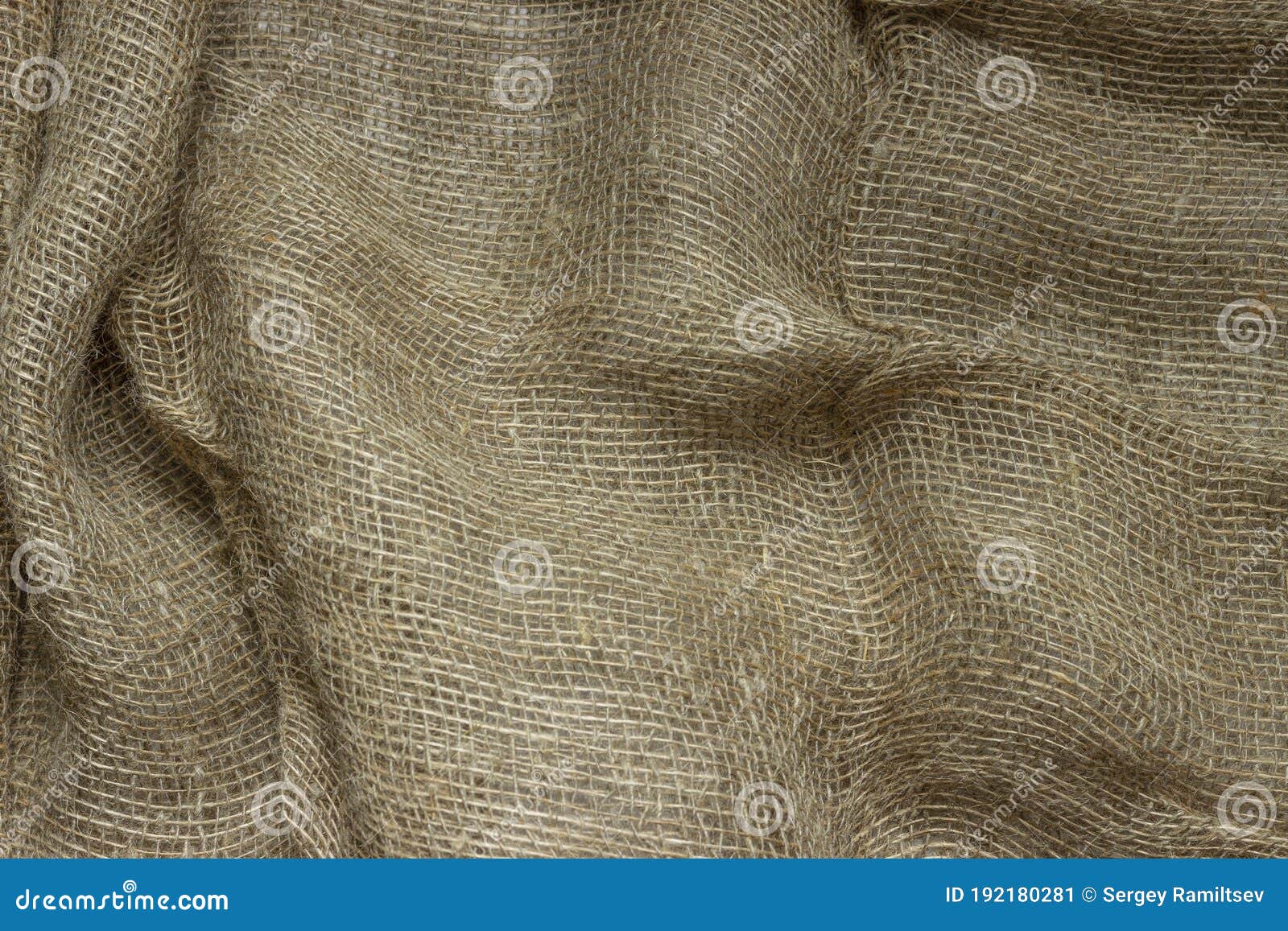 The Structure of the Threads of a Natural Burlap Fabric Stock Image ...