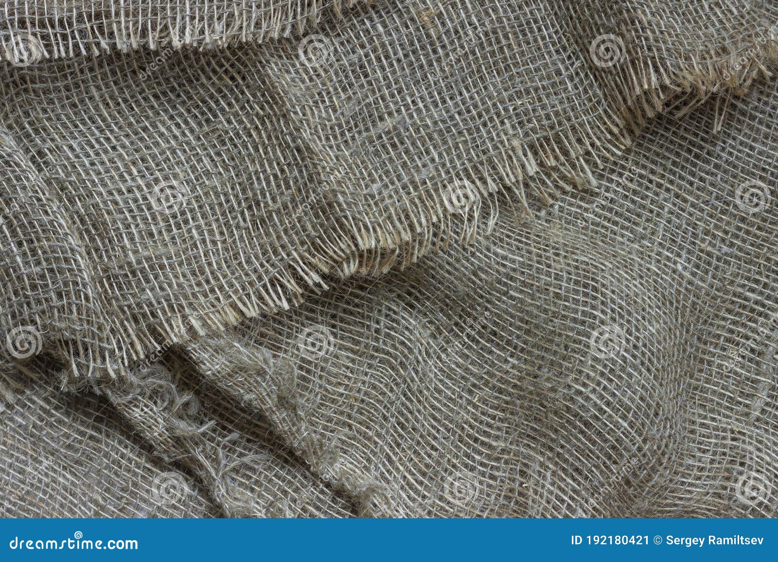 The Structure of the Threads of a Natural Burlap Fabric Stock Image ...