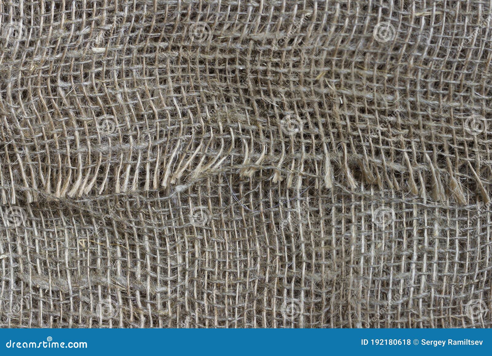 The Structure of the Threads of a Natural Burlap Fabric Stock Photo ...