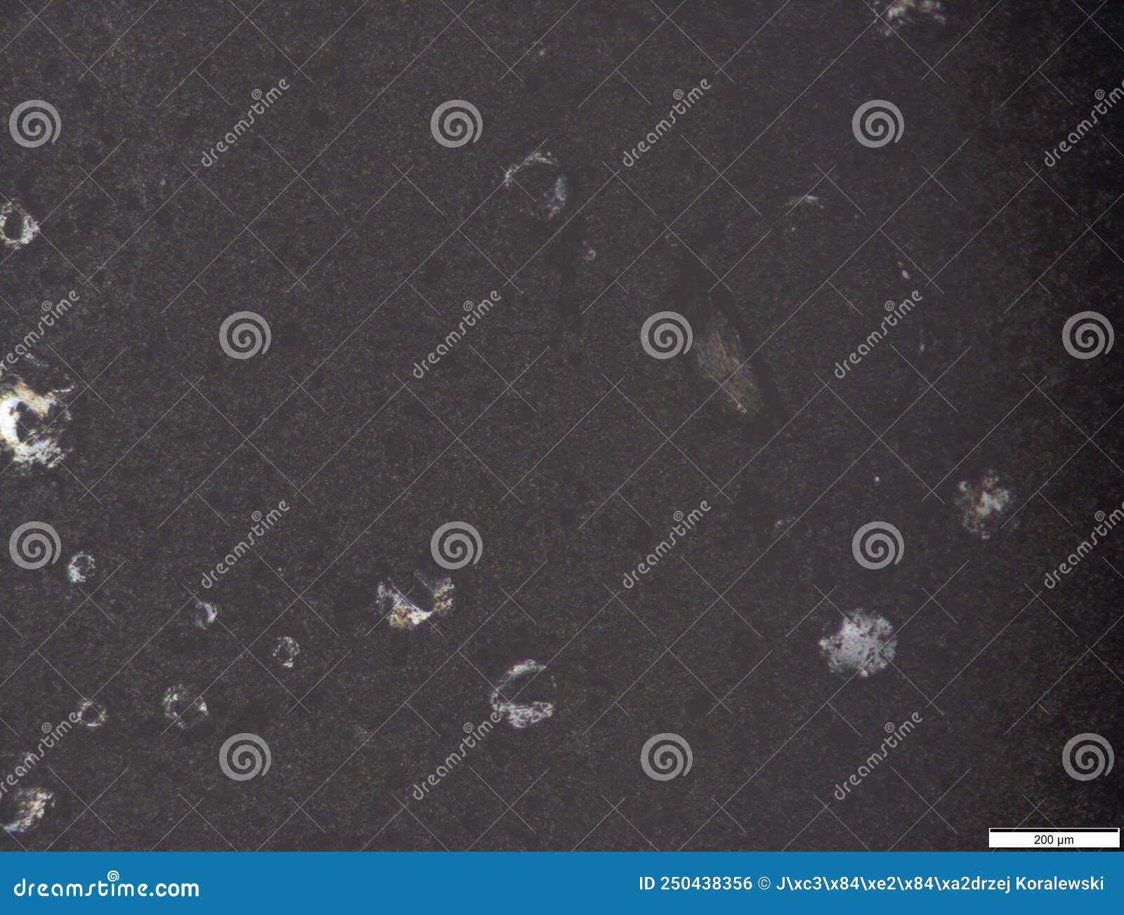 Structure of Titanium Under a Microscope. Stock Photo - Image of ...