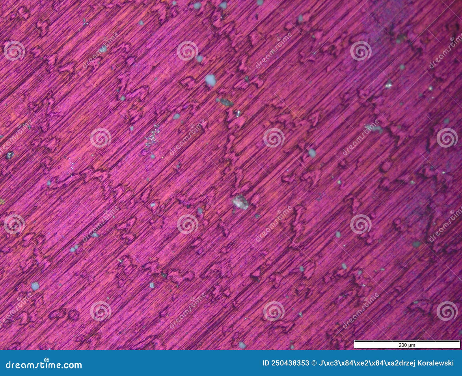 Structure of Titanium Under a Microscope. Stock Image - Image of ...