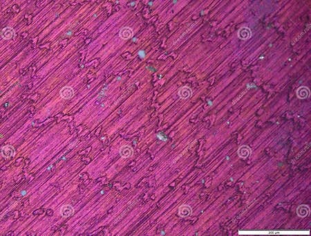 Structure of Titanium Under a Microscope. Stock Image - Image of ...