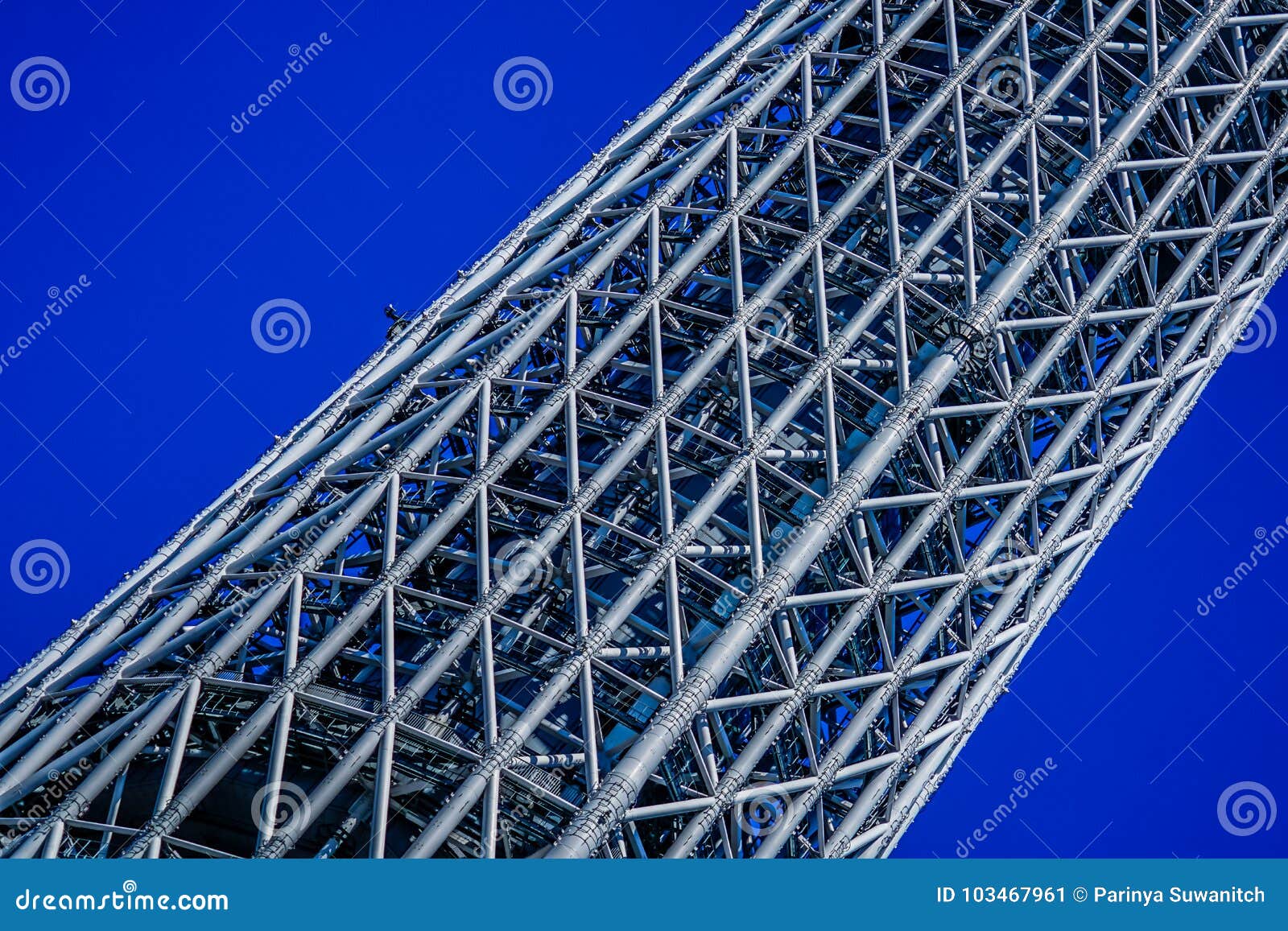 TOKYO, JAPAN - MAY 13: Structure Of Tokyo Skytree, A Famous Tower And ...