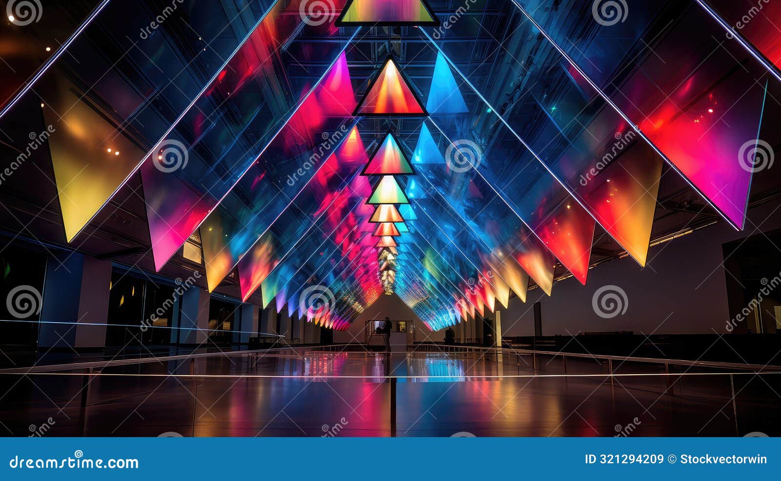 Structure triangle light stock illustration. Illustration of shapes ...