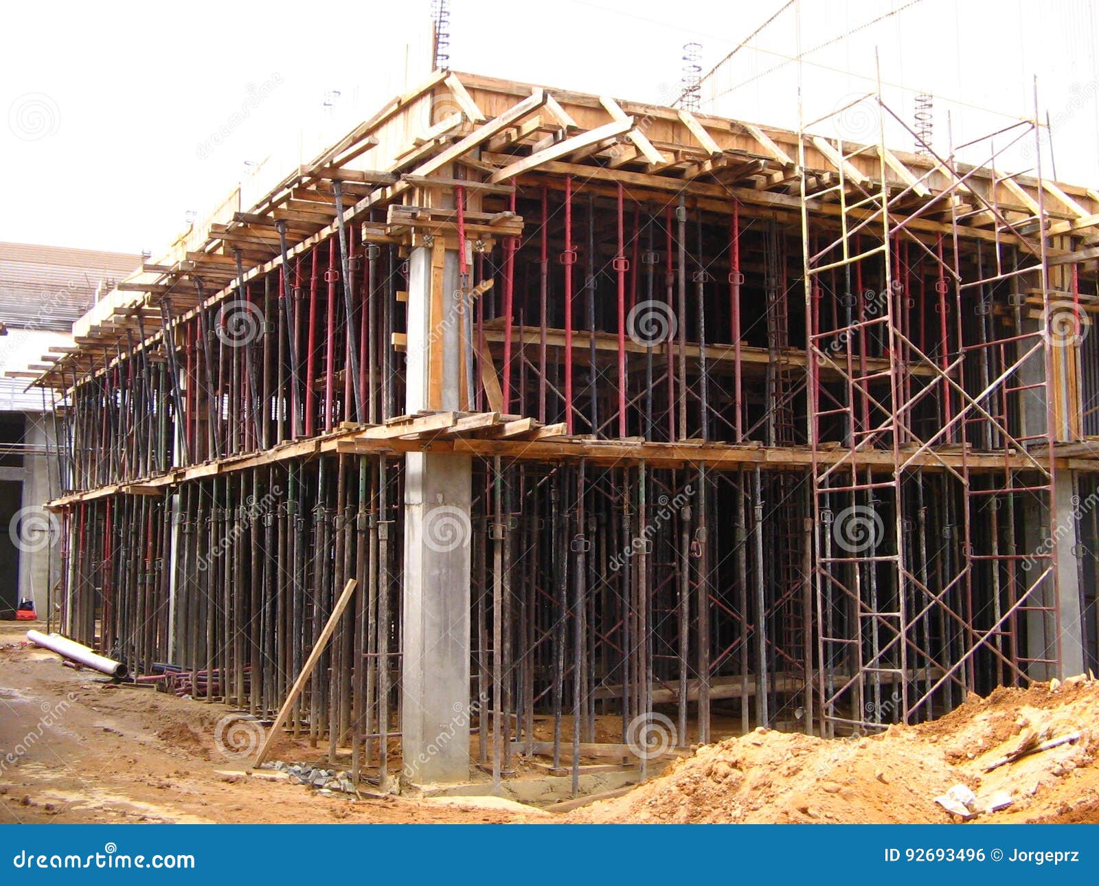 Structure Under Construction. Stock Photo - Image of construction ...