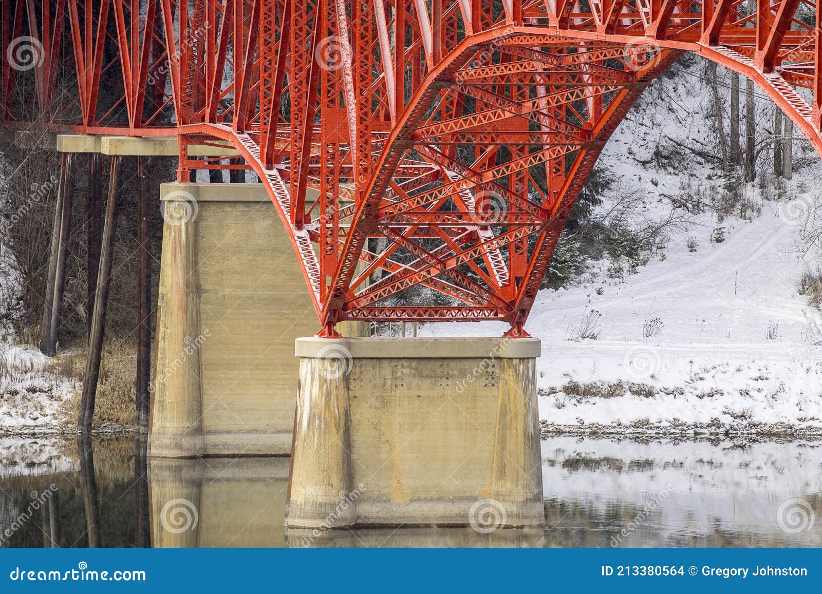 The Structure Under a Road Bridge Stock Photo - Image of color, close ...