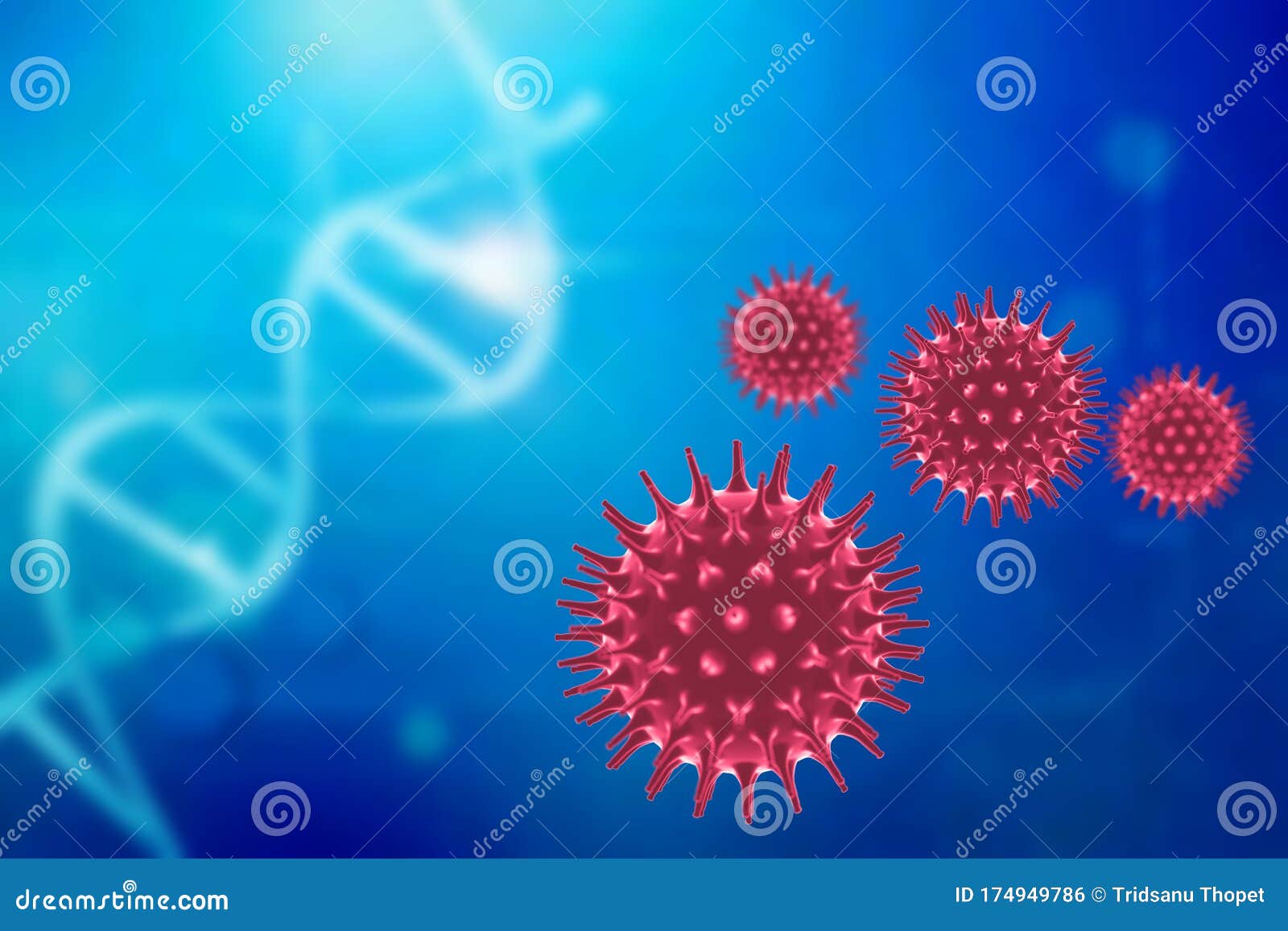 Structure of Virus Cell, Biologigical Concept Stock Illustration ...