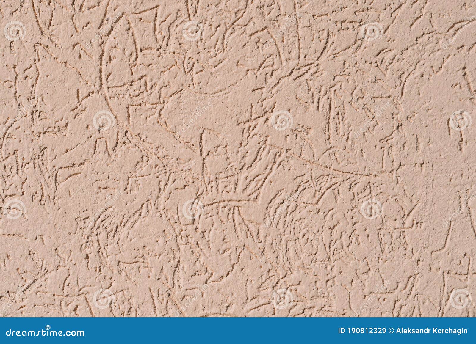 Structure of Wall Covered with Beige Textured Putty Stock Image - Image ...